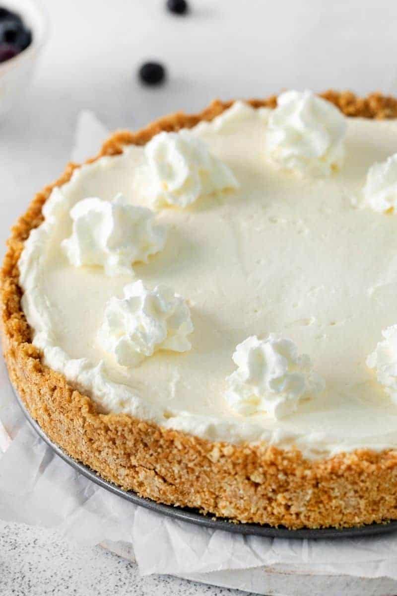 3-Ingredient No Bake Cheesecake - Everyday Family Cooking