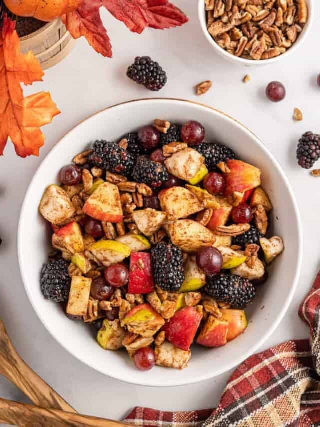 Delicious Fall Fruit Salad Recipe! - Everyday Family Cooking