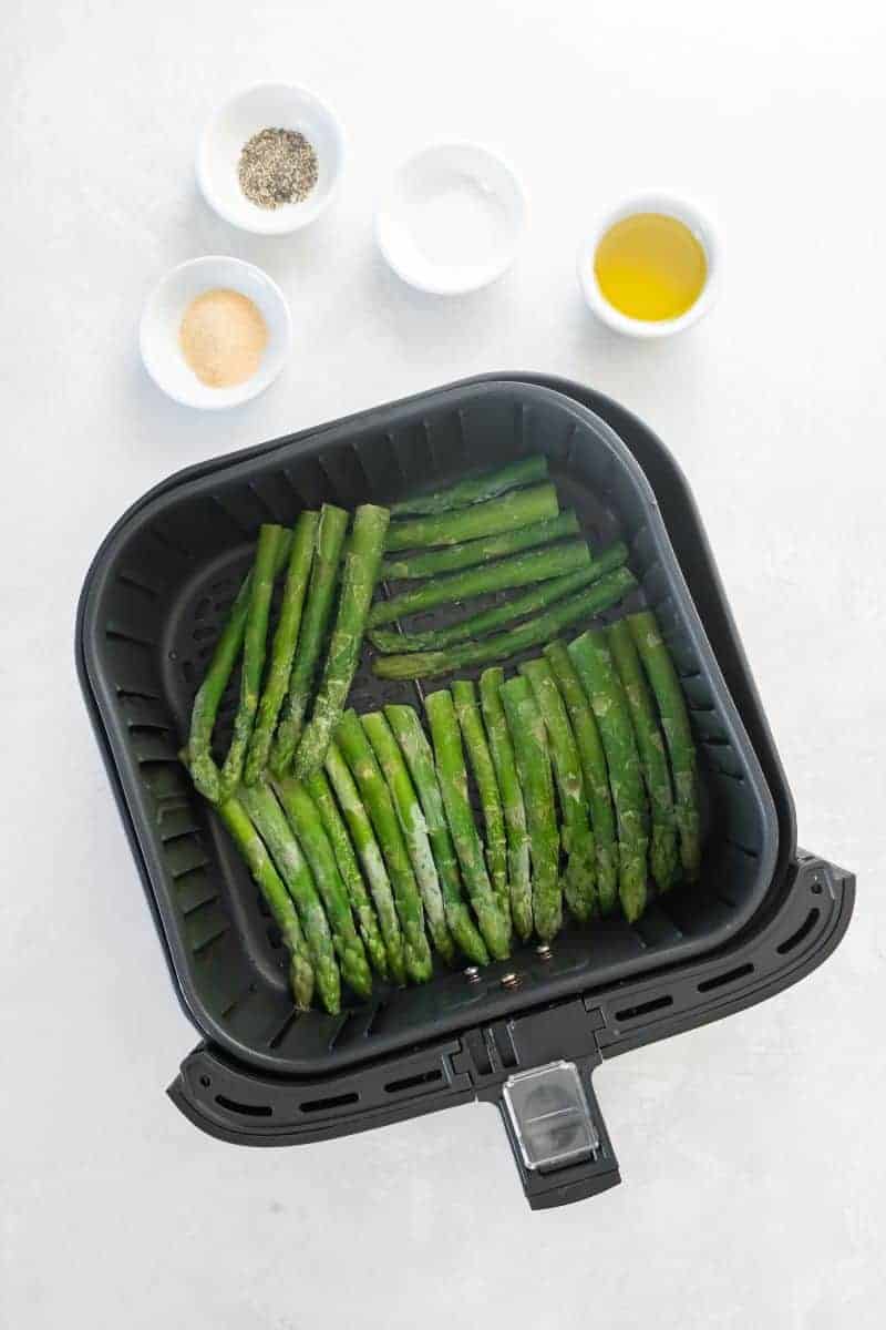Air Fryer Frozen Asparagus | Everyday Family Cooking