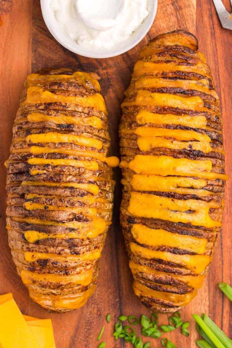 Air Fryer Hasselback Potatoes | Everyday Family Cooking
