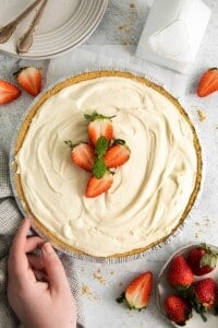 3 Ingredient No Bake Cheesecake | Everyday Family Cooking