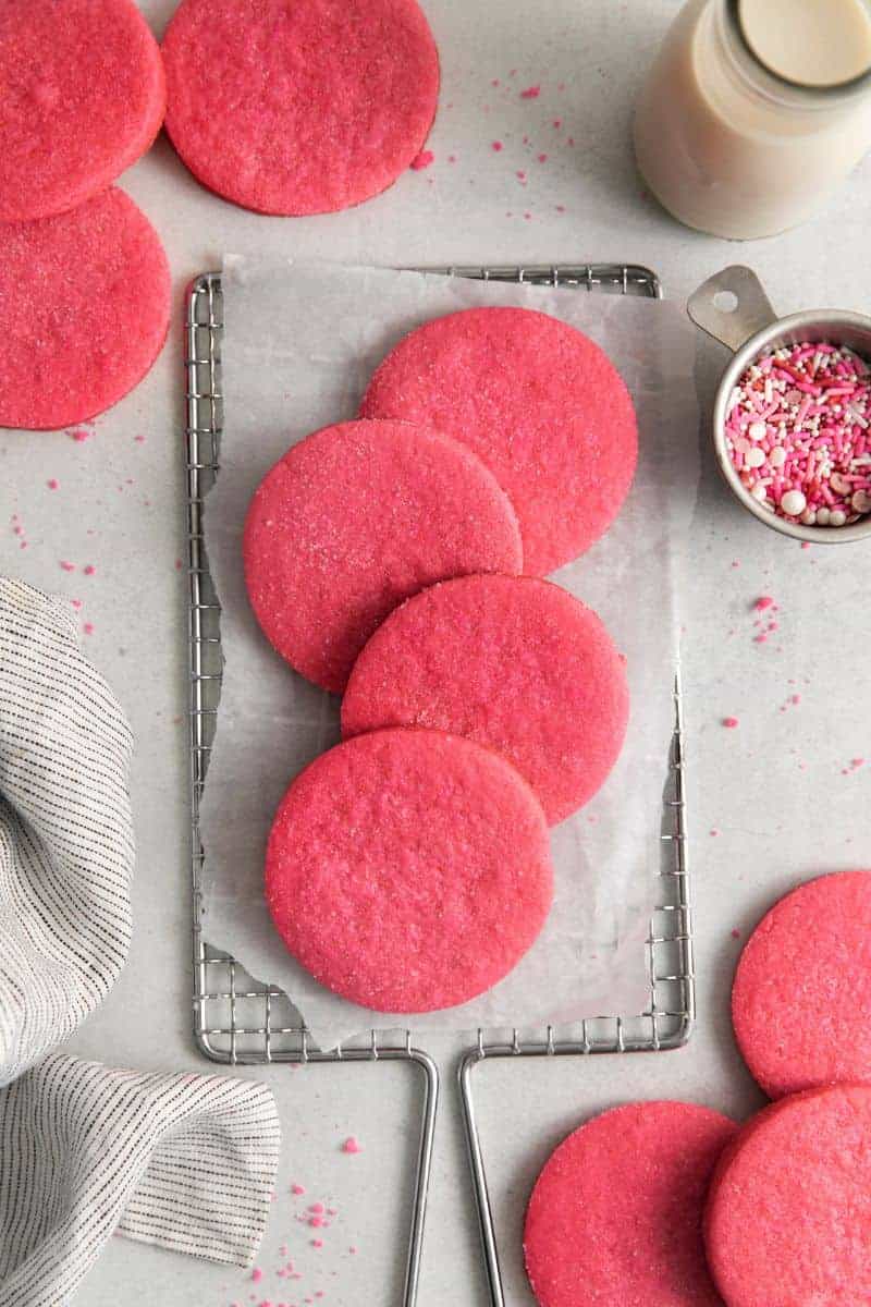 Pink Sugar Cookies | Everyday Family Cooking