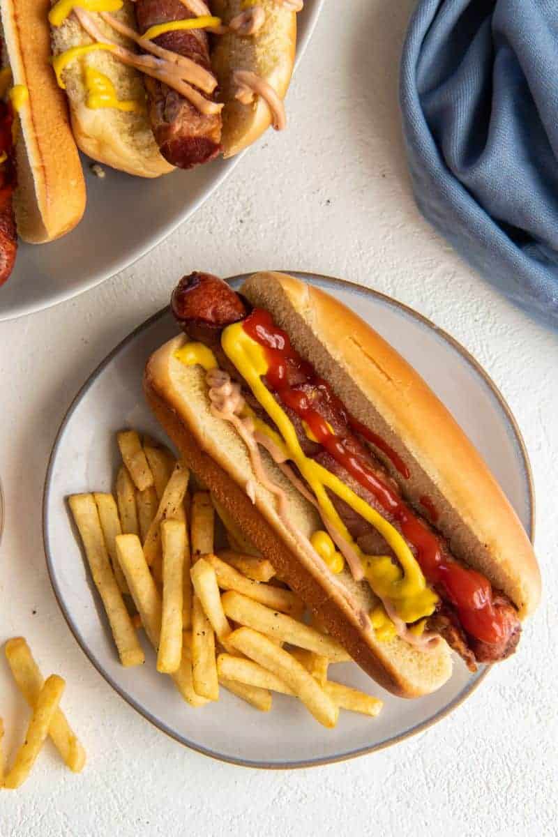 Crispy Bacon Wrapped Hot Dogs | Everyday Family Cooking