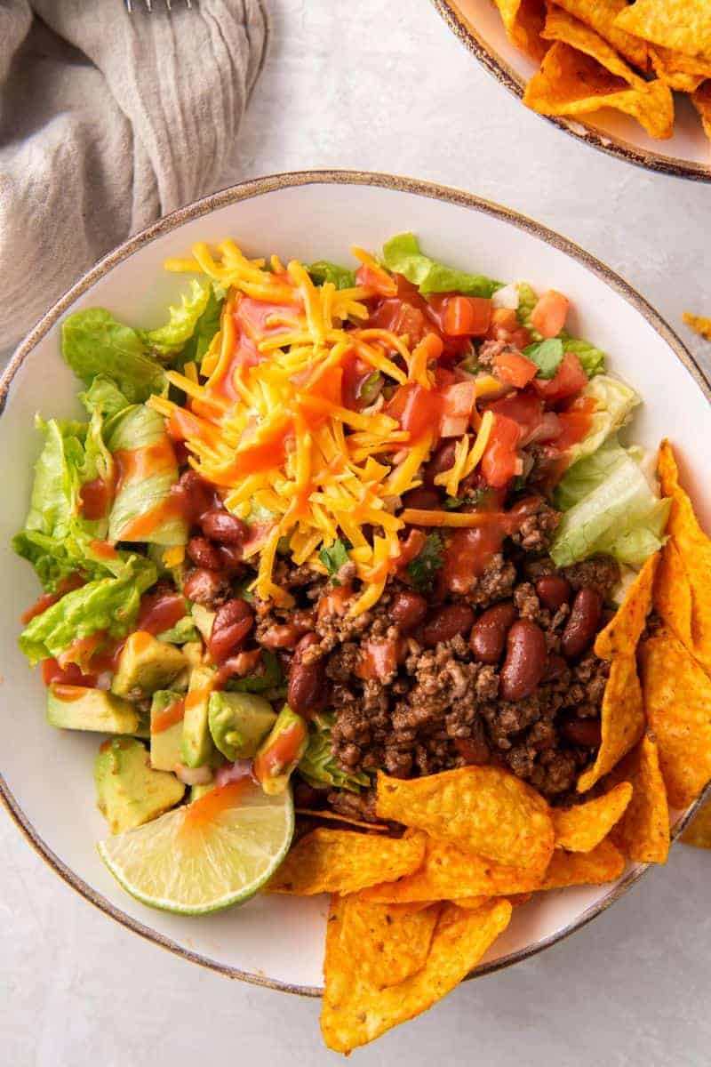 Dorito Taco Salad With Catalina Dressing | Everyday Family Cooking