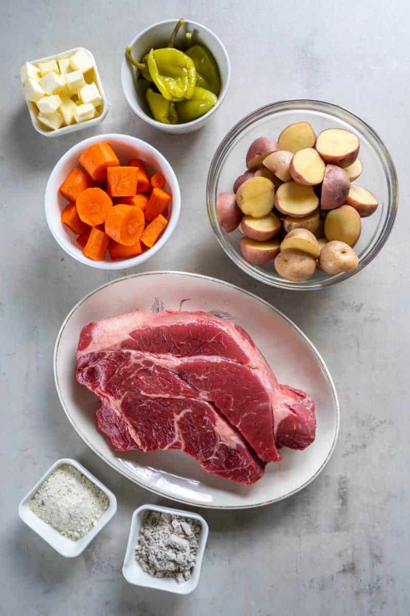 Mississippi Pot Roast with Potatoes and Carrots