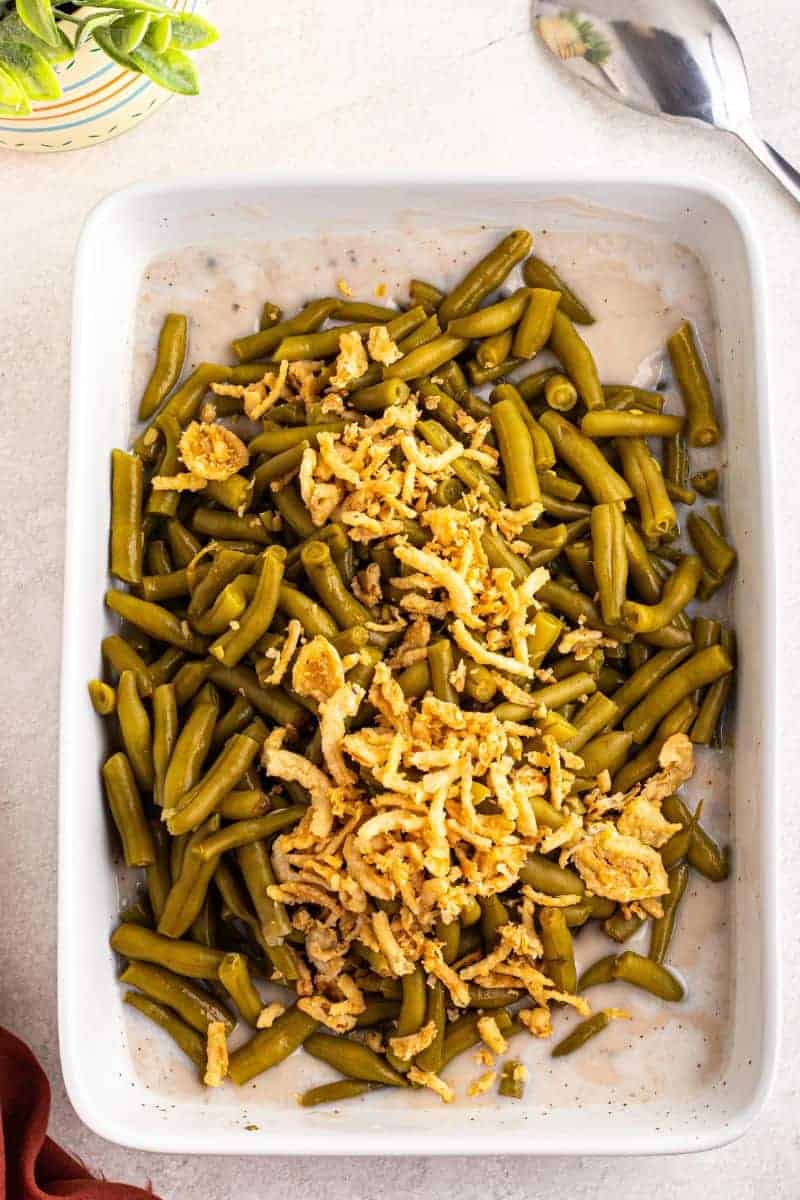 Easy Green Bean Casserole With Canned Green Beans