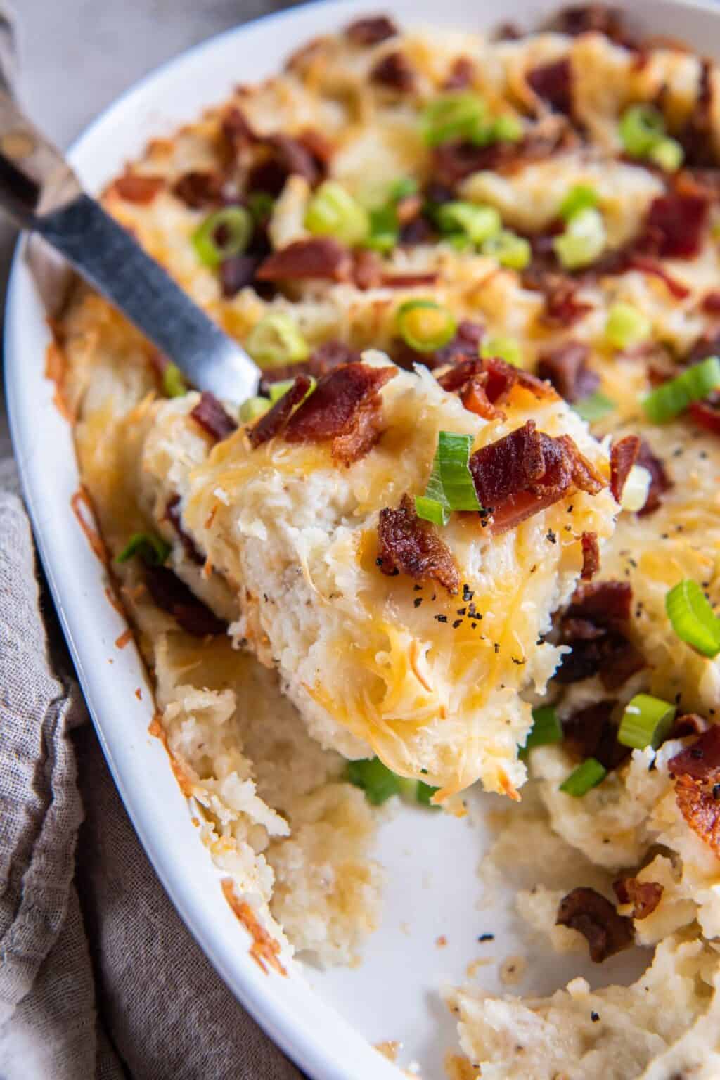 Easy Twice Baked Mashed Potatoes | Everyday Family Cooking