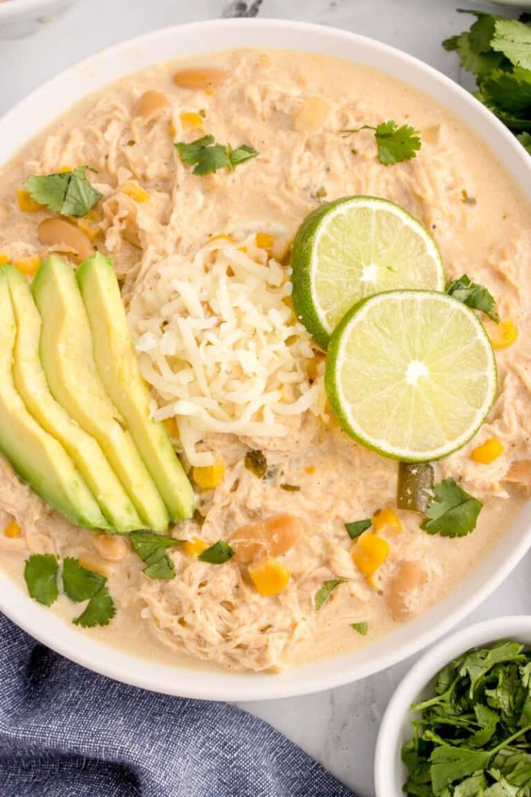 Easy White Chicken Chili with Cream Cheese | Everyday Family Cooking