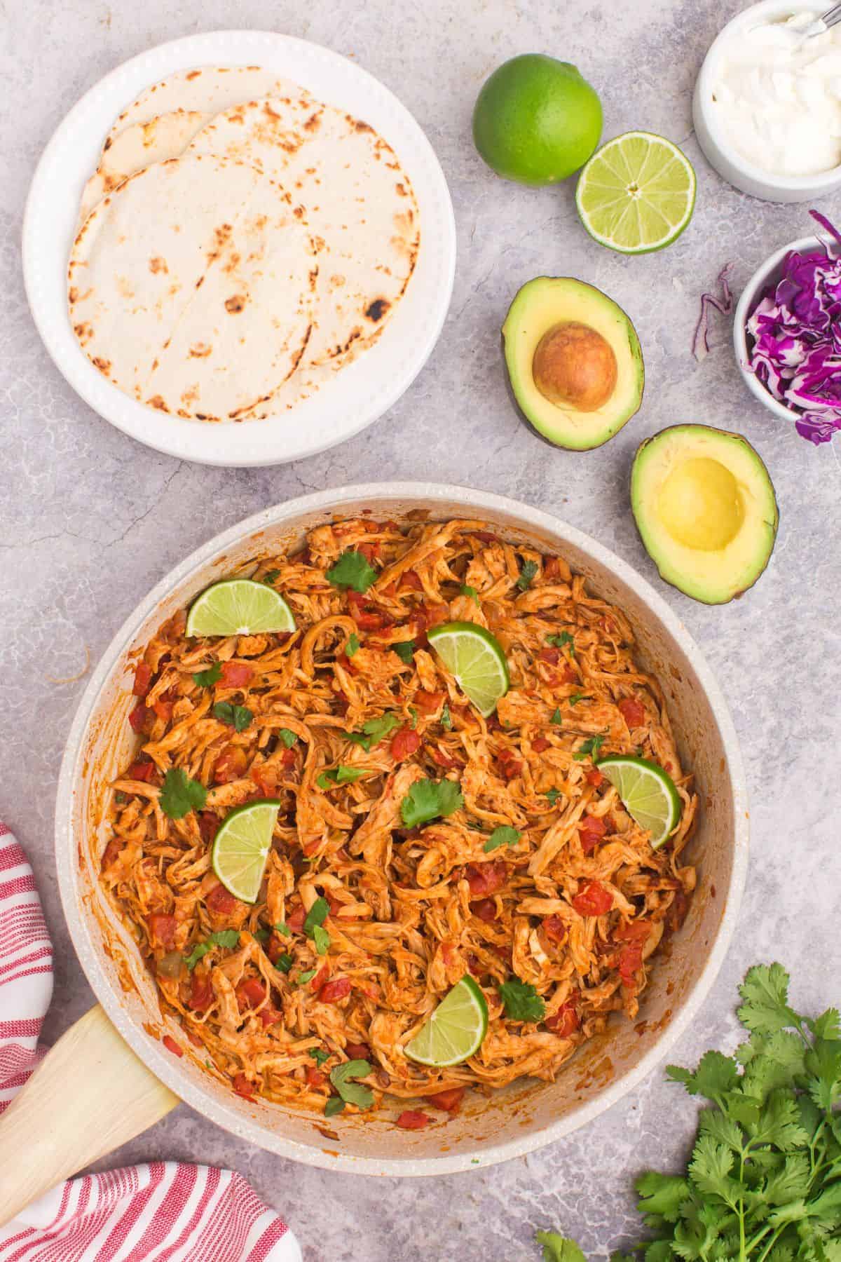 Easy Shredded Chicken Tacos | Everyday Family Cooking