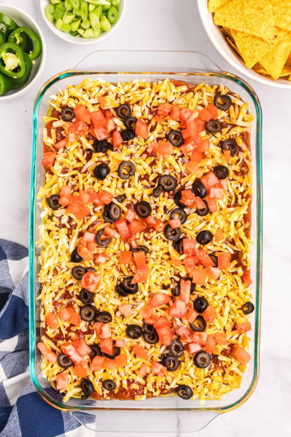 Easy 7 Layer Taco Dip | Everyday Family Cooking