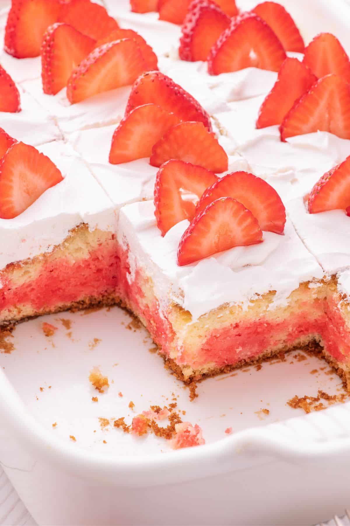 Jello Cake Recipe Strawberry Jello Cake