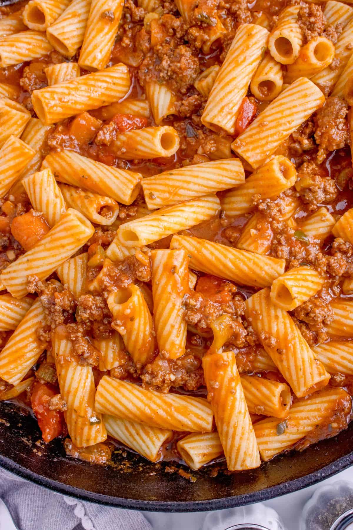 Easy Rigatoni Bolognese | Everyday Family Cooking
