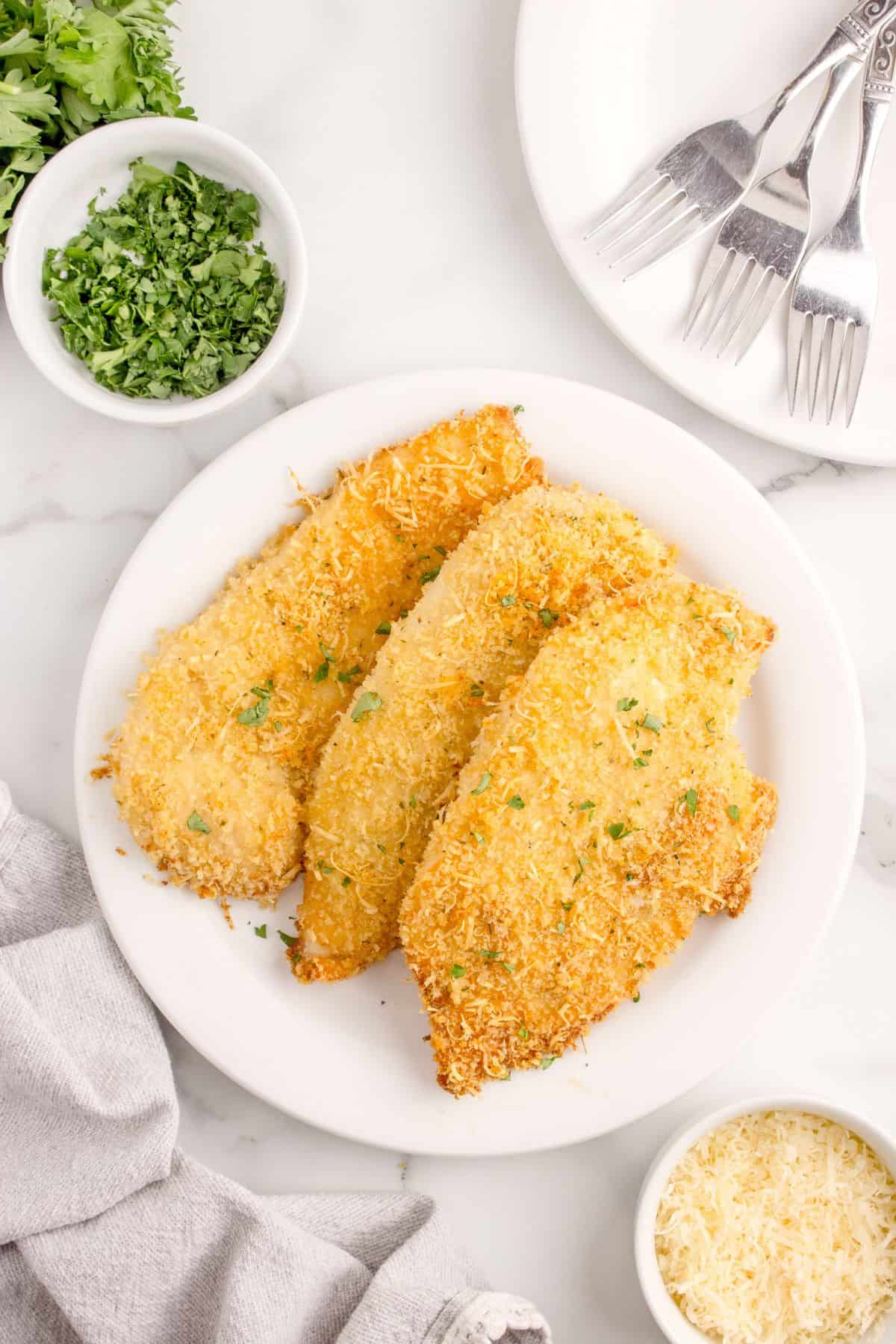 Crispy Parmesan Crusted Chicken | Everyday Family Cooking