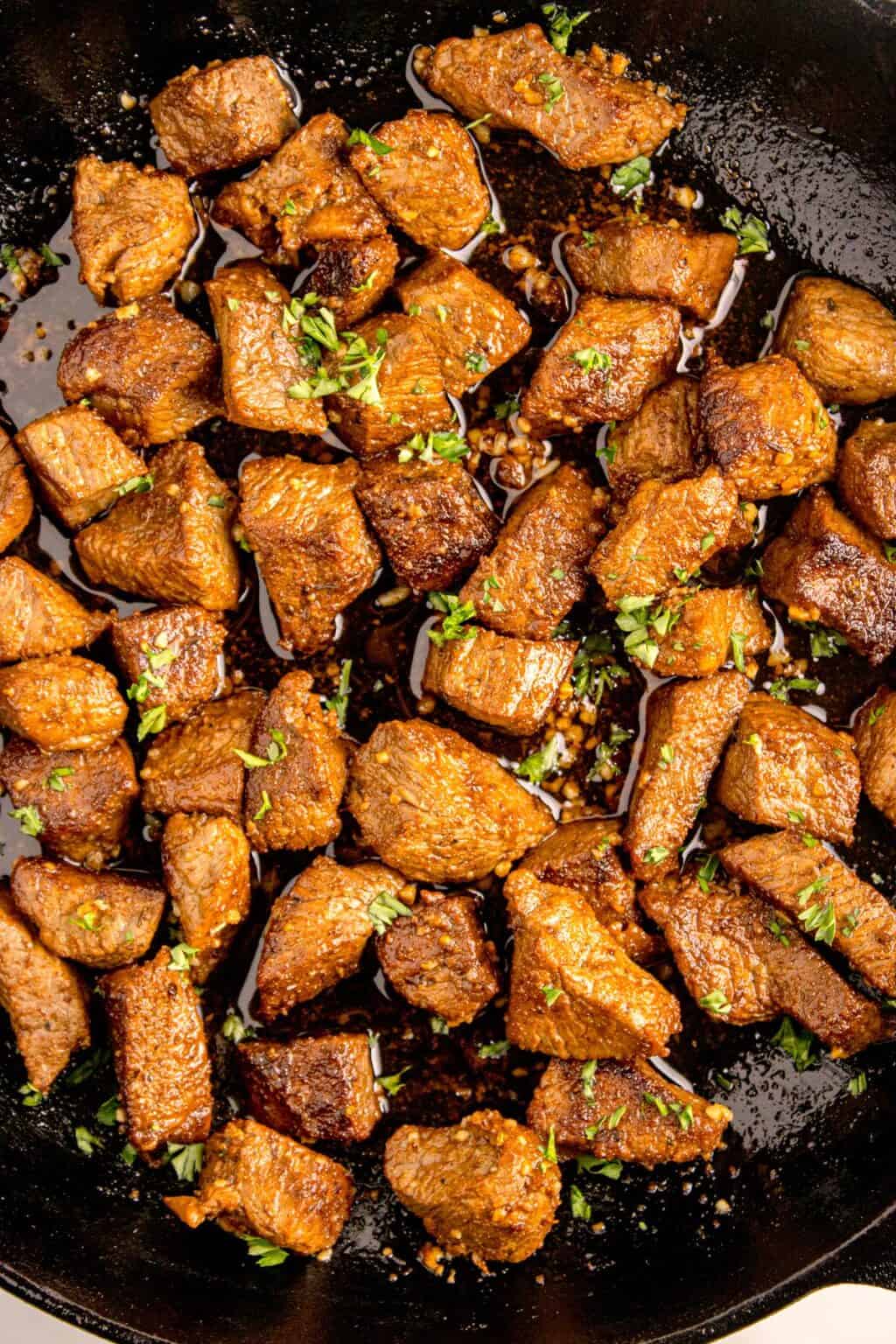 Easy Garlic Butter Steak Bites | Everyday Family Cooking