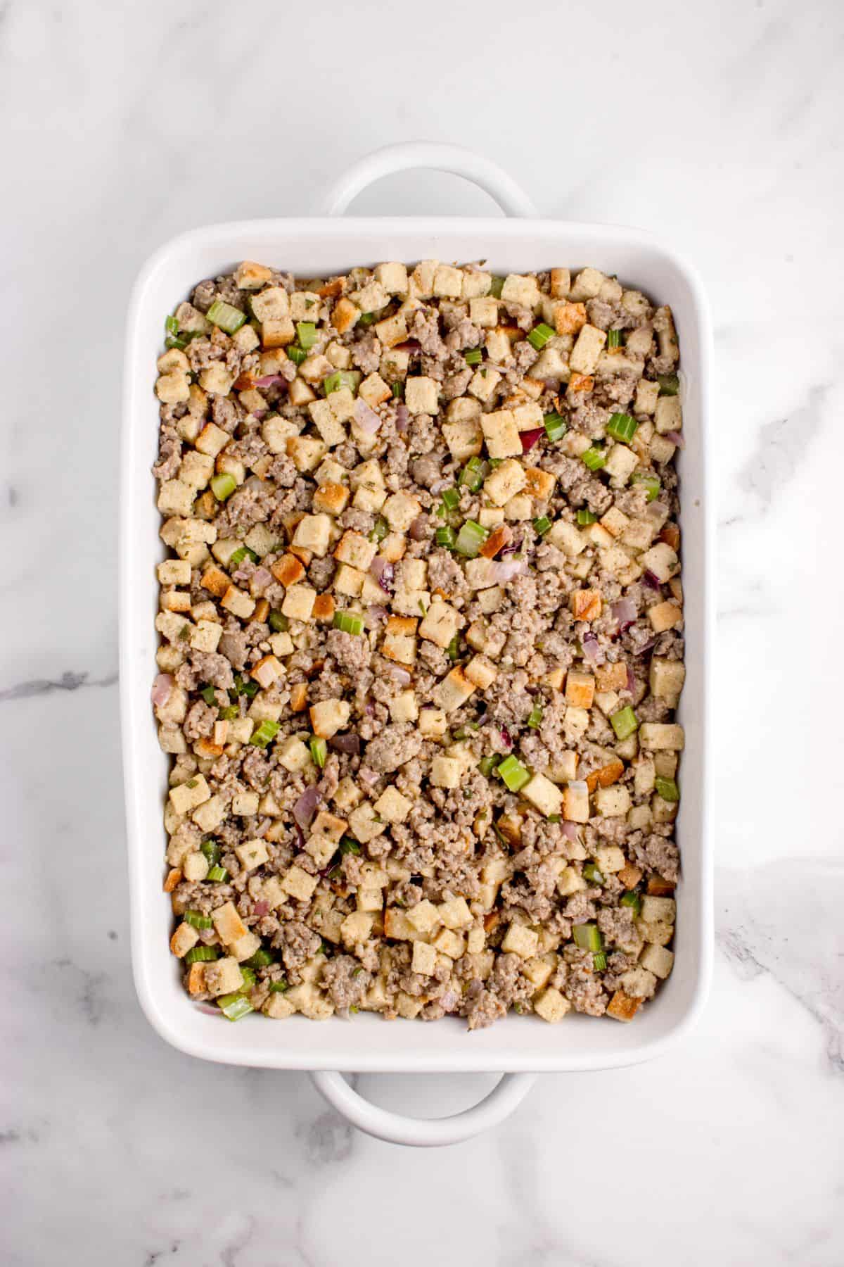 Easy Sage and Sausage Stuffing | Everyday Family Cooking