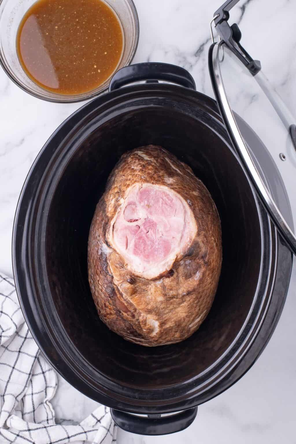 Easy Spiral Ham in the Crock Pot